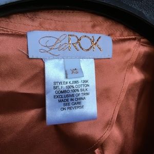 LaRok | Jackets & Coats | Larok Fitted Silk Jacket | Poshmark